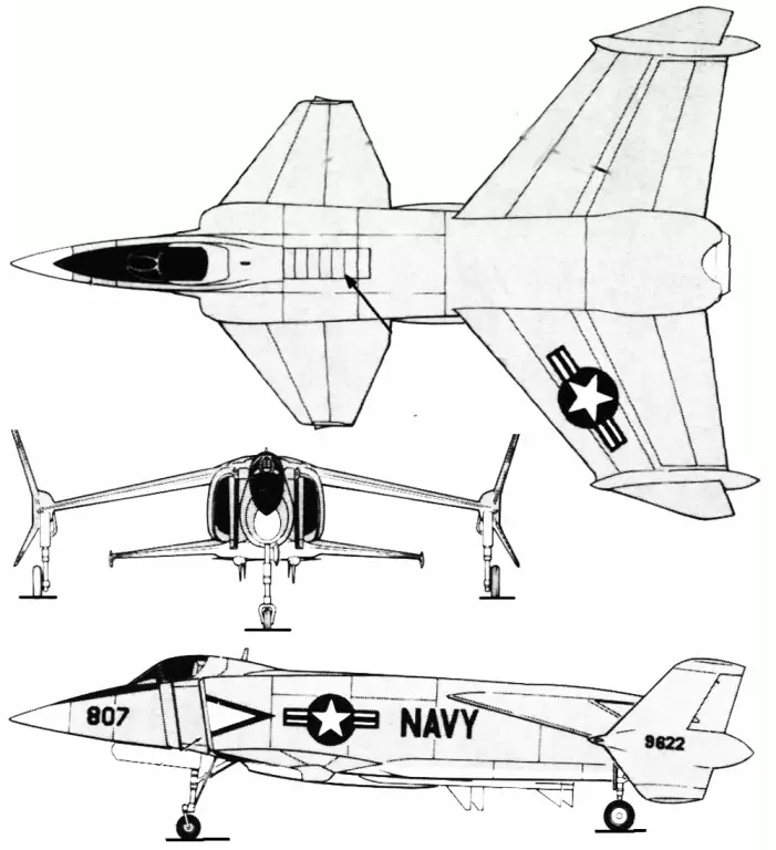 مقاتلة من ذوي الخبرة UVVP ROCKWELL XFV-12 (الولايات المتحدة الأمريكية 1977 - 1981)