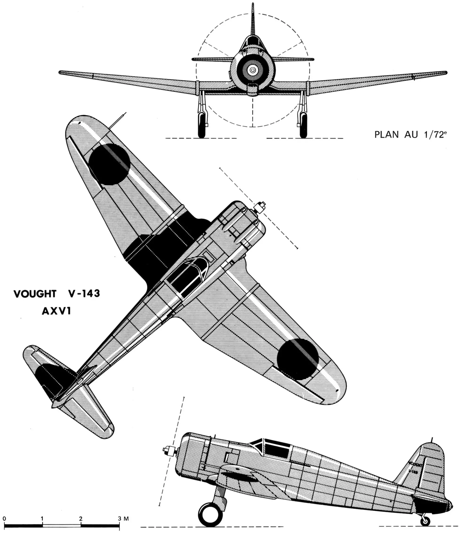 Chance-Voght V-143 Skúsená schéma (AXV1)