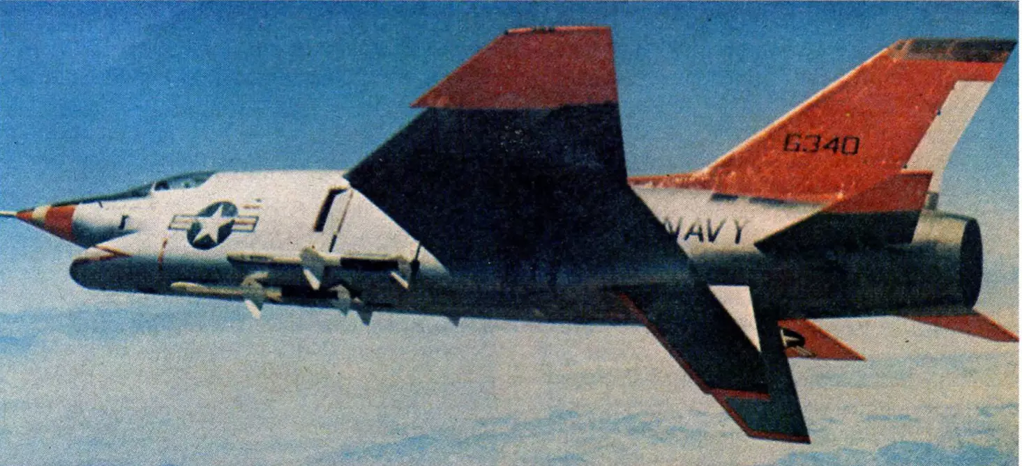 Փորձառու կործանիչ Vouge XF8U-3 Crusader III. ԱՄՆ