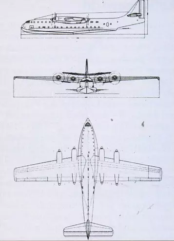 Millennial Reich's Giant Airliners. Penumpang terbang Dornier melakukan 214 projek. Jerman