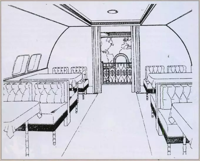 Millennial Reichs gigantiske flyselskaber. Passagerer flyvende dornier do 214 projekt. Tyskland