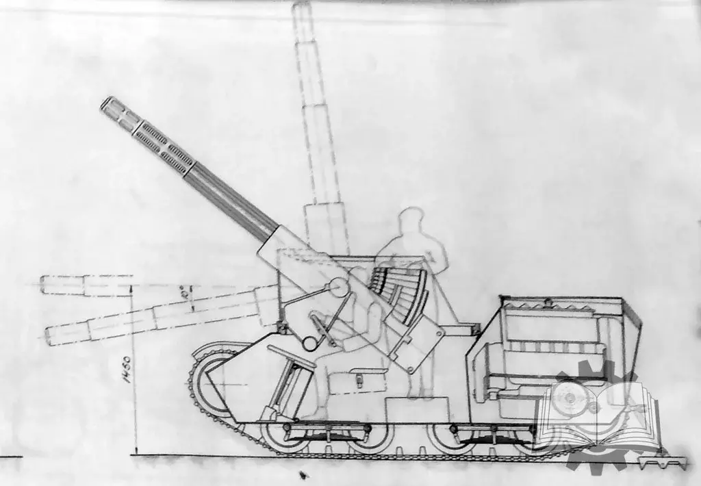 Ang unang landsverk L-62 na bersyon, tulad ng isang bofors ay orihinal