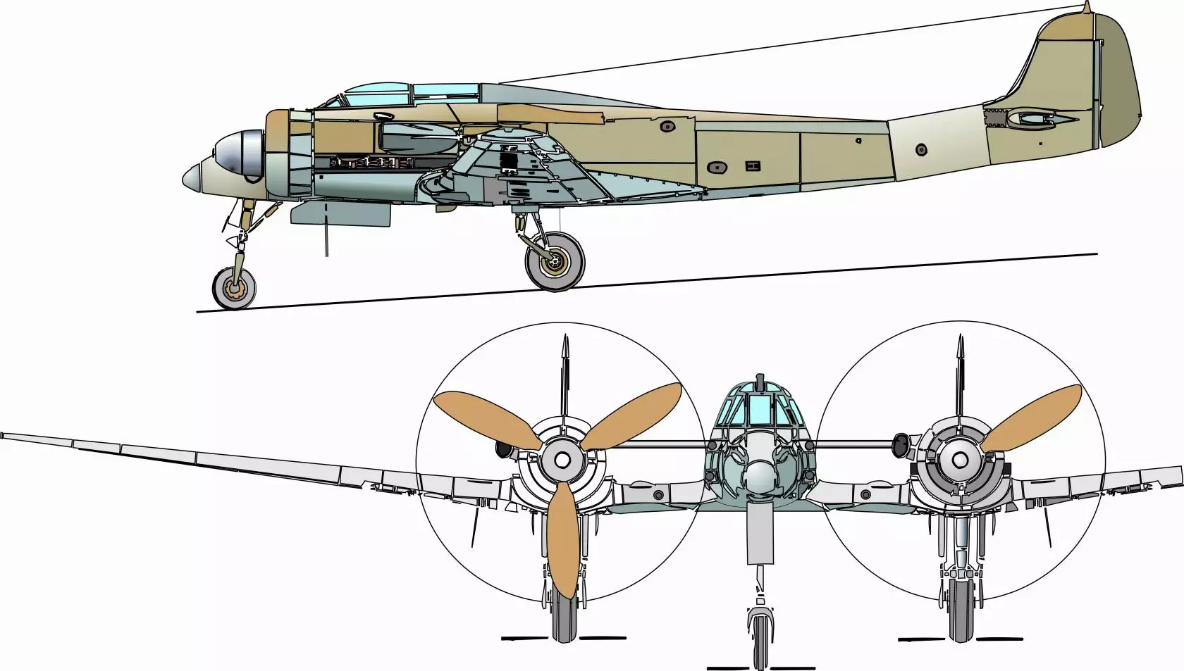 Fockelaight tai vaihtoehto Fokke-Wulf FW-190Z. Saksa
