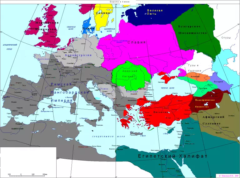 Evropa, Azija in Severna Afrika v svetu imperialnega ukrepa in interracialnih Judov v 10. stoletju