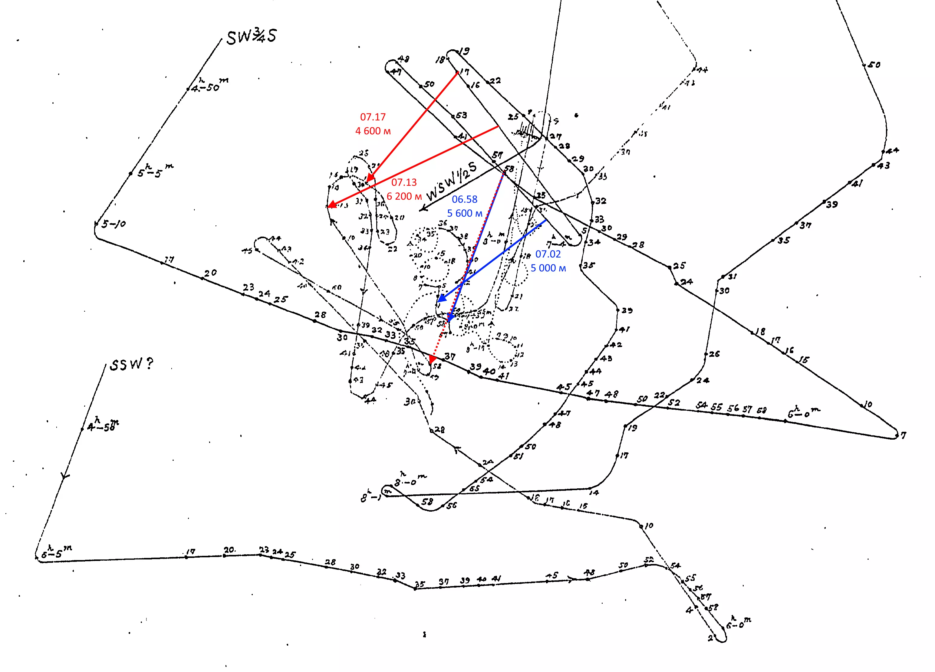 Figura 3. Fragmento do Esquema de Batalha para o Ulsan ligado ao relatório do comandante