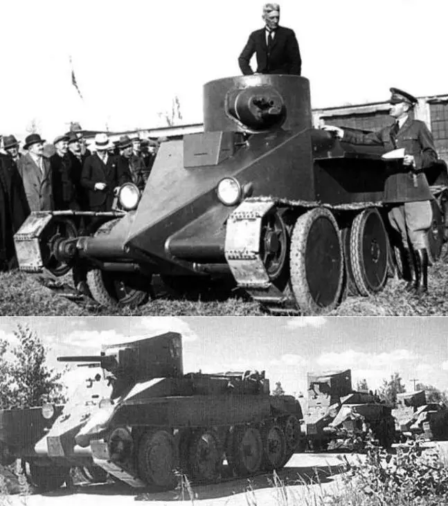 (Tank Christie M.1931 (T3) le kholomo ea BT-2)