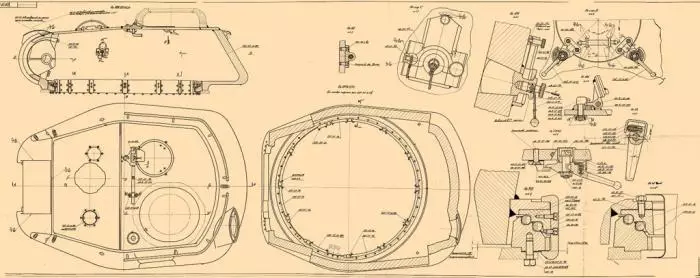 ከ KV-85 ማማ ጋር ሲነፃፀር በታማኑ ንድፍ ውስጥ ለውጦች አነስተኛ ናቸው