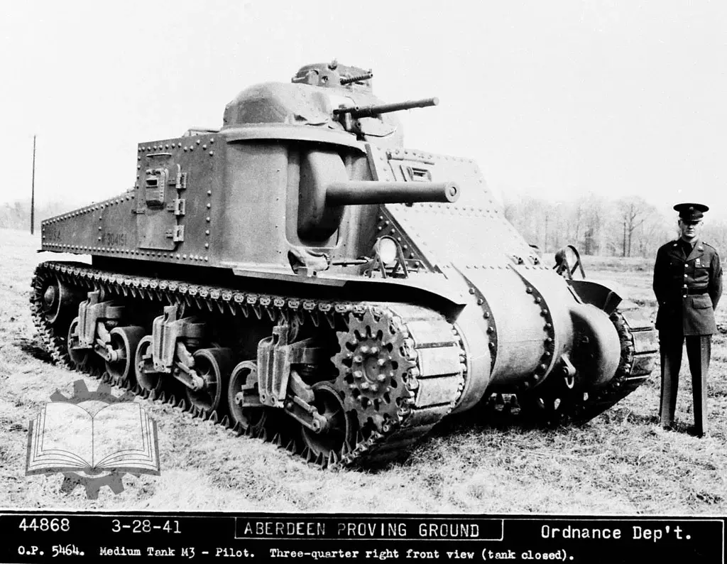 Konplètman reyini pilòt mwayen tank m3, 28 mas, 1941