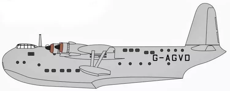 Valfrjálst litun af reyndum farþega fljúgandi bát stutt S.40 Shetland MK.II