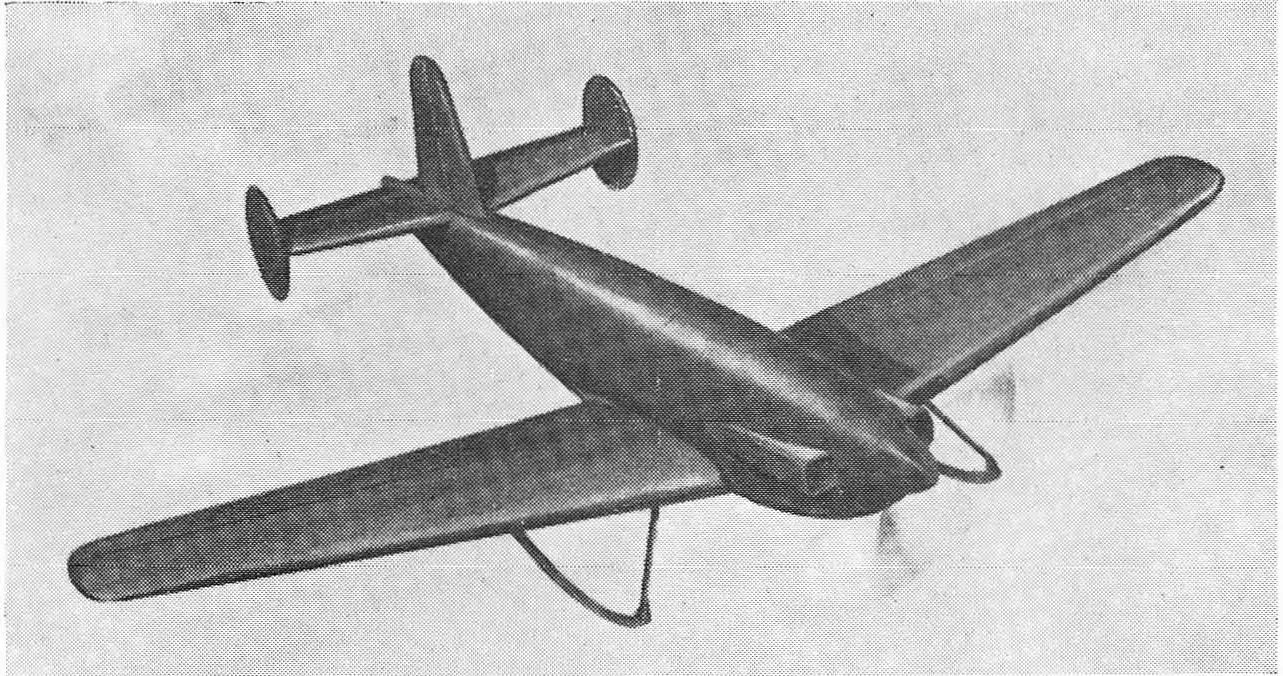 Figure du projet d'un avion cible contrôlé par radio Miles m.49 (S. E. Porter)