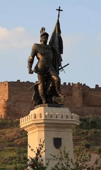 Monument to Ernan Cortes in Algeria