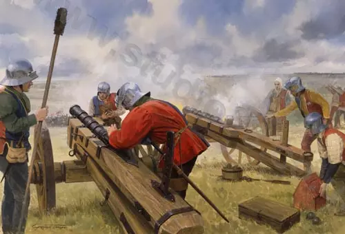 Artillerie royale dans la bataille de Bosworth