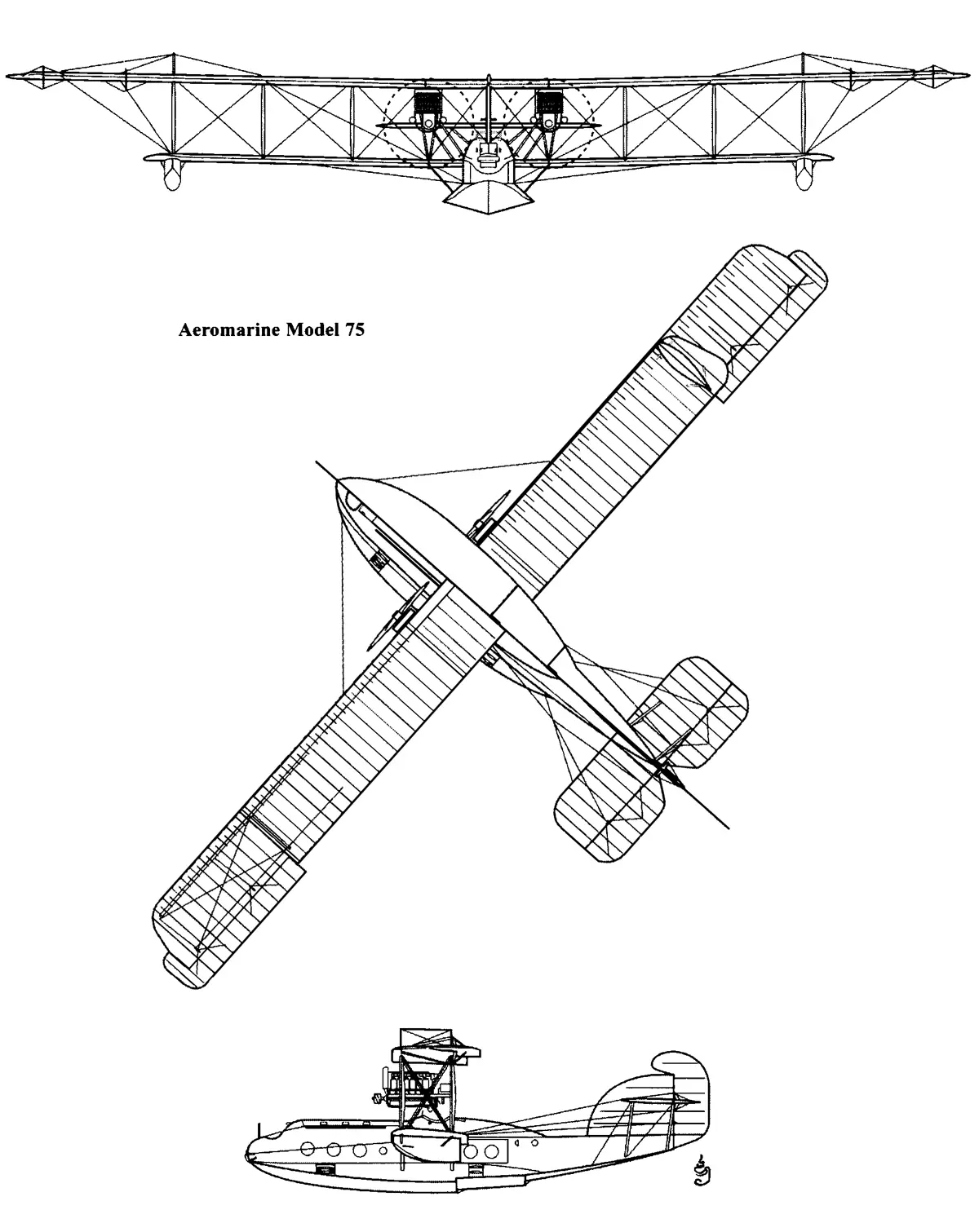 Flying Boat Schema Aeromarine Aerian Yacht New Jersey